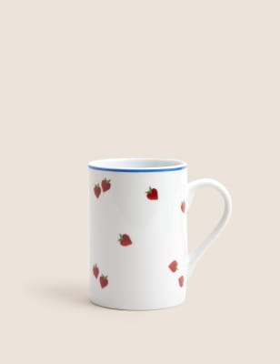 Set of 4 Strawberry Mugs