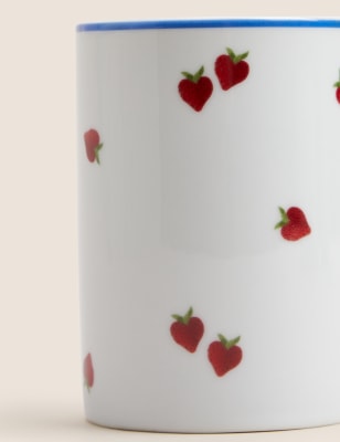 Set of 4 Strawberry Mugs