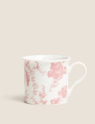 Set of 4 Floral Mugs