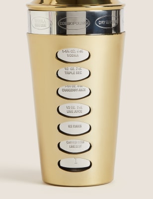 Cocktail Shaker With Recipes