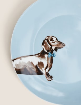 12 Piece Dachshund Dinner Set