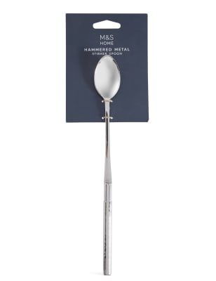 Hammered Metal Stirrer Spoon | M&S