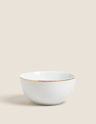 12 Piece Gold Rim Dinner Set