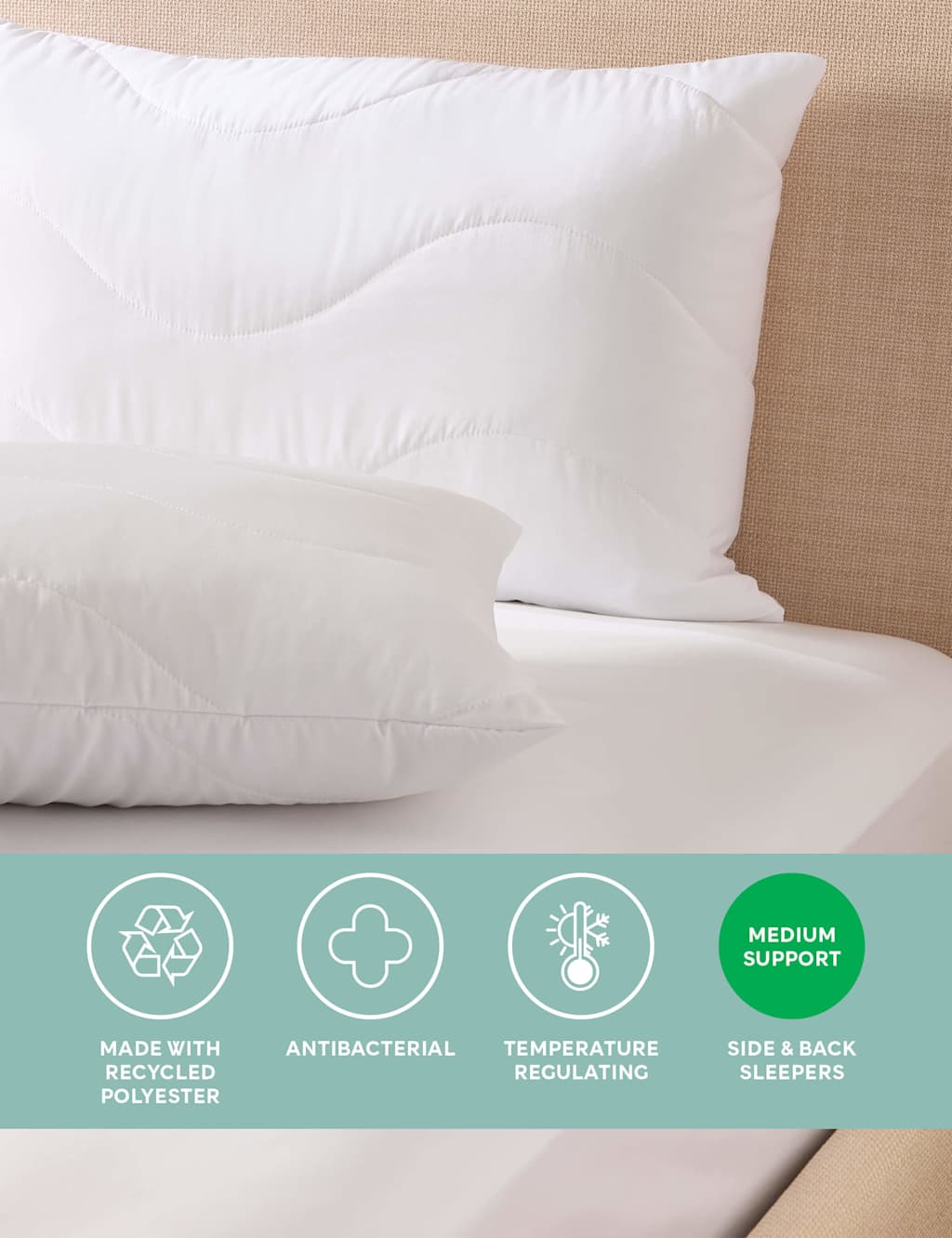 Pillows | Synthetic, Goose Down & Feather Pillows | M&S