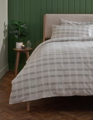 Geometric Cable Knit Fleece Bedding Set | M&S Collection | M&S