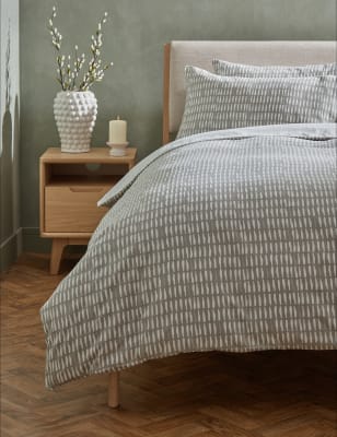 Geometric Cable Knit Fleece Bedding Set | M&S Collection | M&S