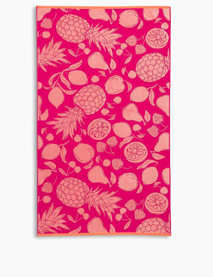 Pure Cotton Fruit Beach Towel | M&S