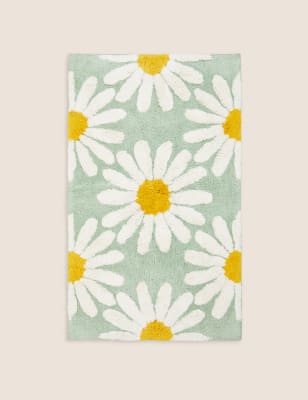 Pure Cotton Daisy Bath Mat