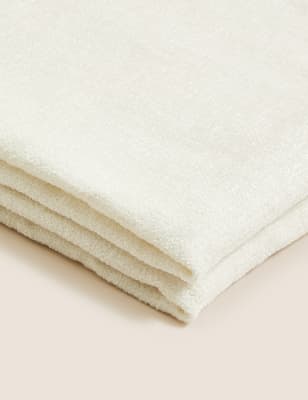 Chenille Plain Throw | M&S US