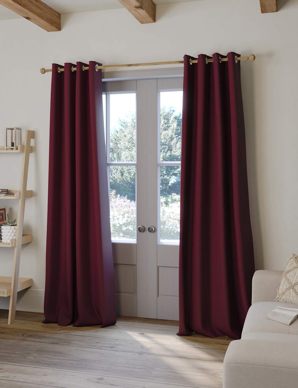 Red Ready-Made Curtains | M&S