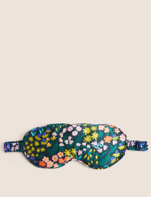 Pure Silk Floral Eye Mask