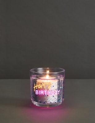 Birthday Neon Light Up Candle | Marks & Sparkle™ | M&S