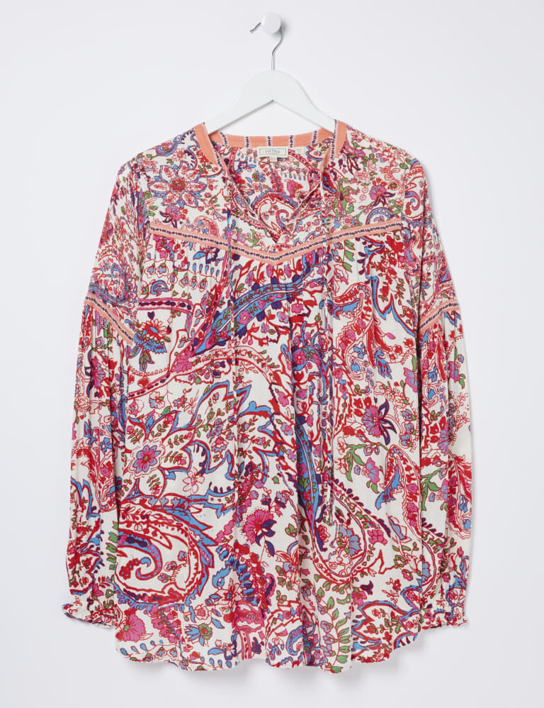 Paisley Tie Neck Tunic | FatFace | M&S