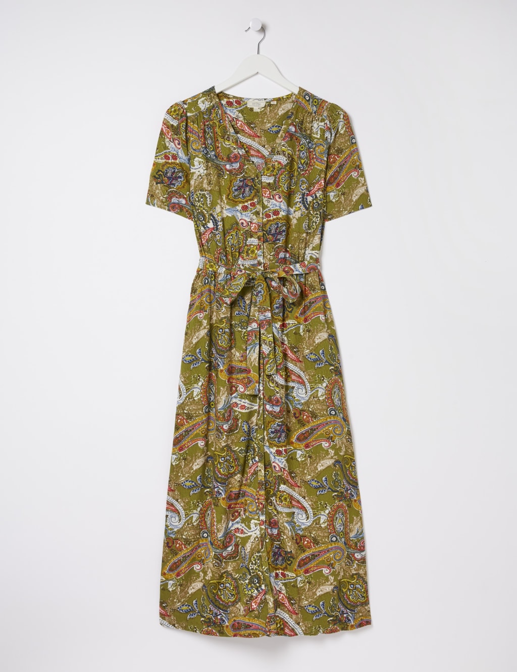 Paisley V-Neck Tie Waist Midi Tea Dress | FatFace | M&S