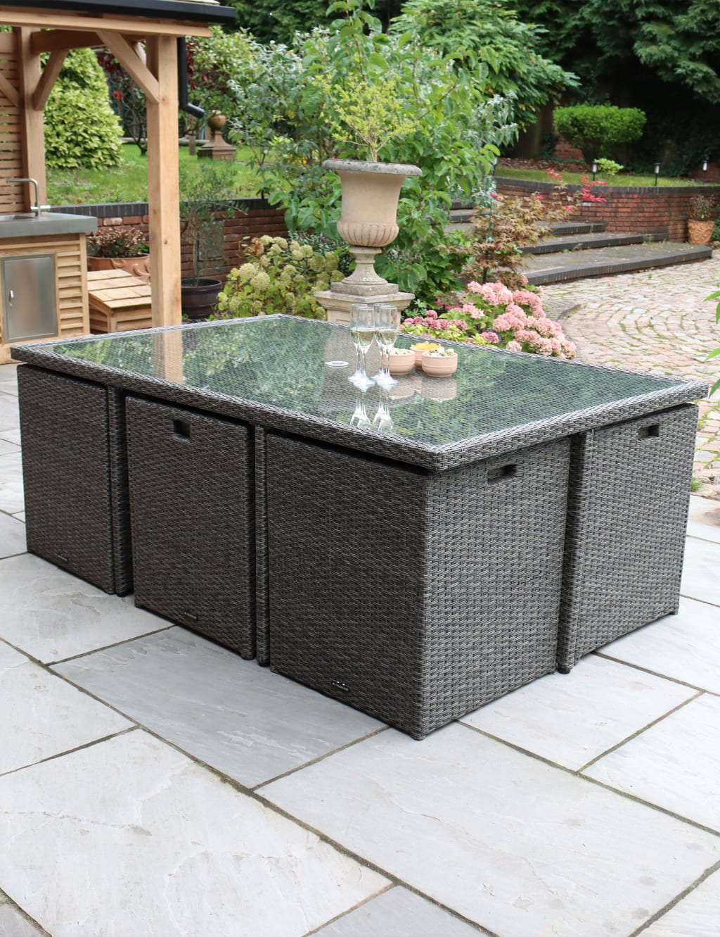 Paris 10 Seater Garden Dining Set | Royalcraft | M&S