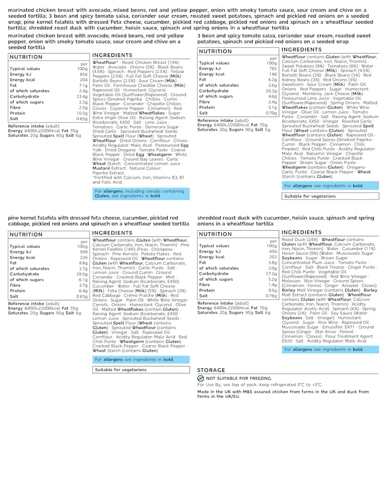 Party Mini Wrap Slices (20 Pieces) | M&S