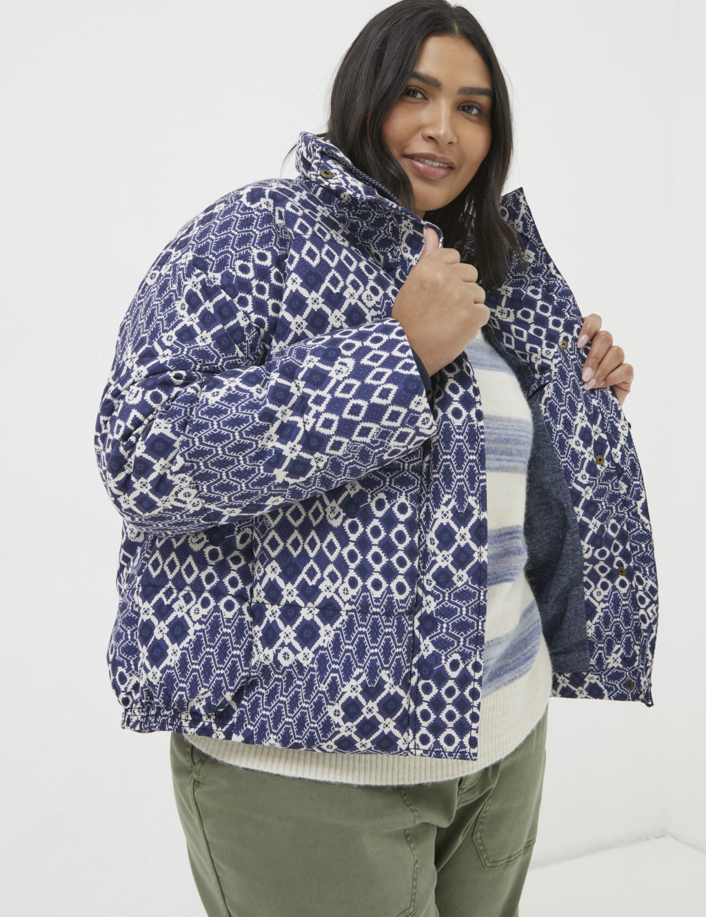 Patchwork Padded Puffer Jacket | FatFace | M&S