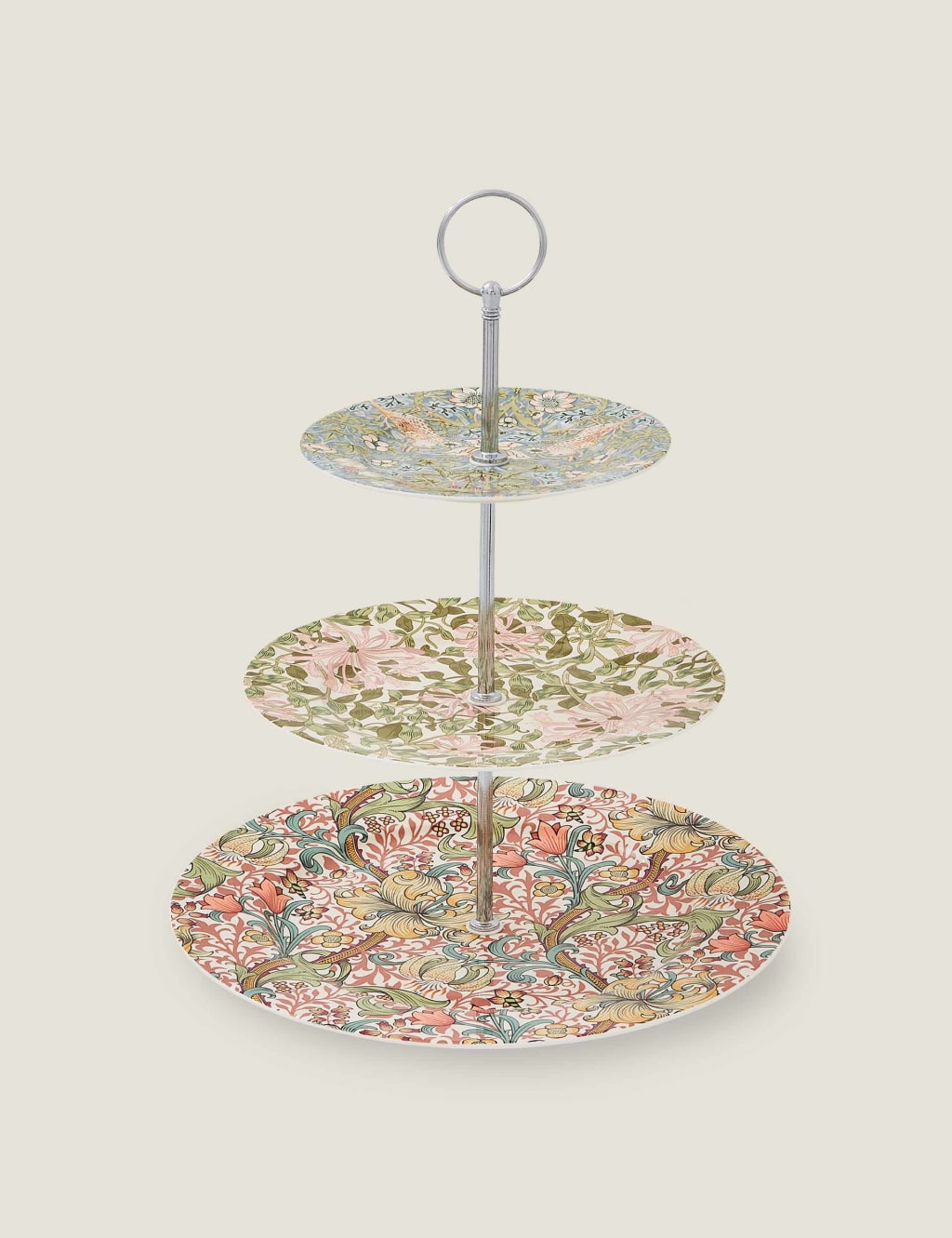 Patterned Round Cake Stand | Morris & Co | M&S