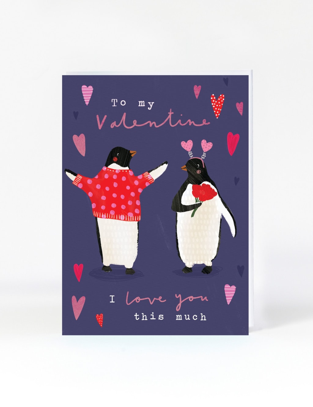 Penguin Couple Valentine's Card | M&S