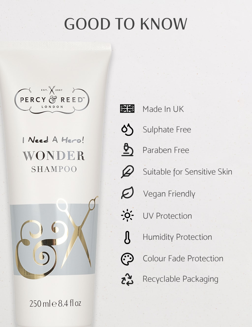 Percy & Reed I Need a Hero! Wonder Shampoo 250ml | Percy & Reed™ | M&S