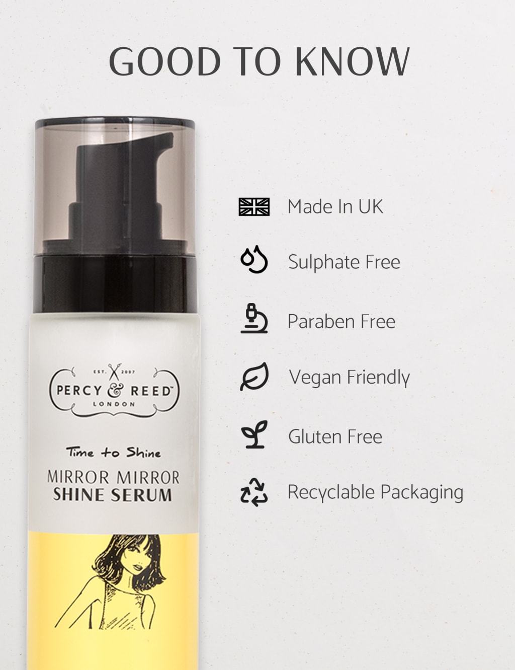 Percy & Reed Time To Shine Mirror Mirror Shine Serum 50ml | Percy ...