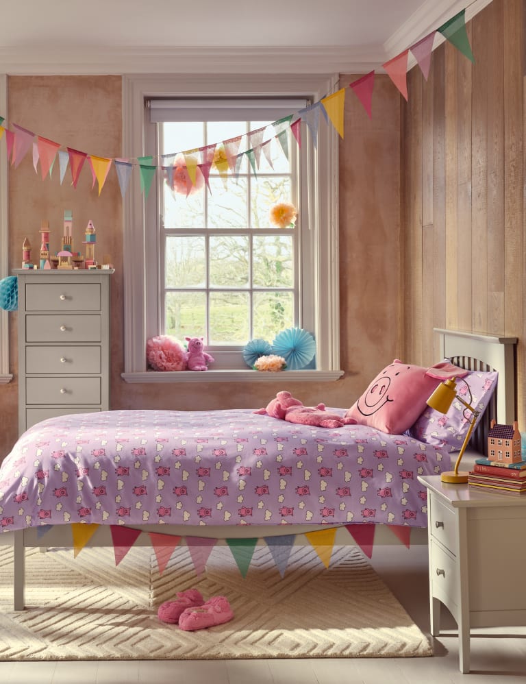 Percy Pig™ Clouds Cotton Blend Bedding Set | Percy Pig™ | M&S