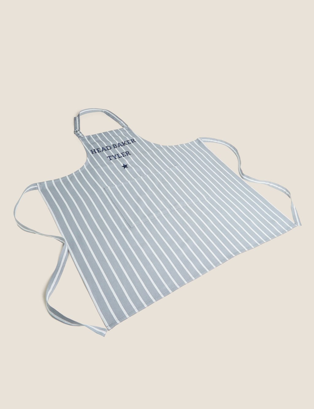 Personalised Butcher Stripe Apron | M&S Collection | M&S