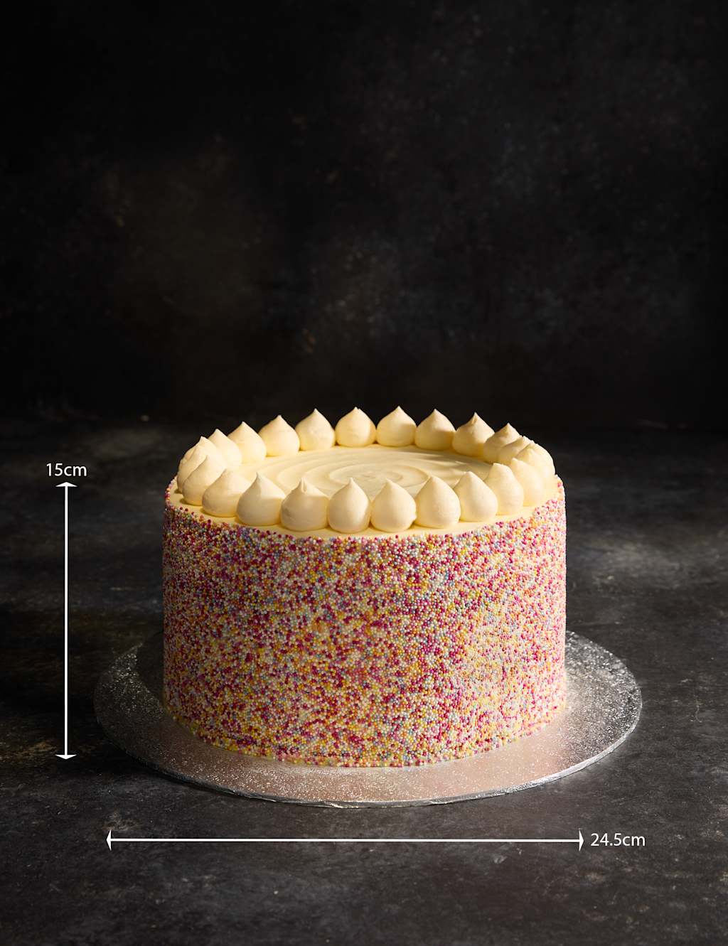 Personalised Extra Large Rainbow Layers Cake (Serves 32) | M&S