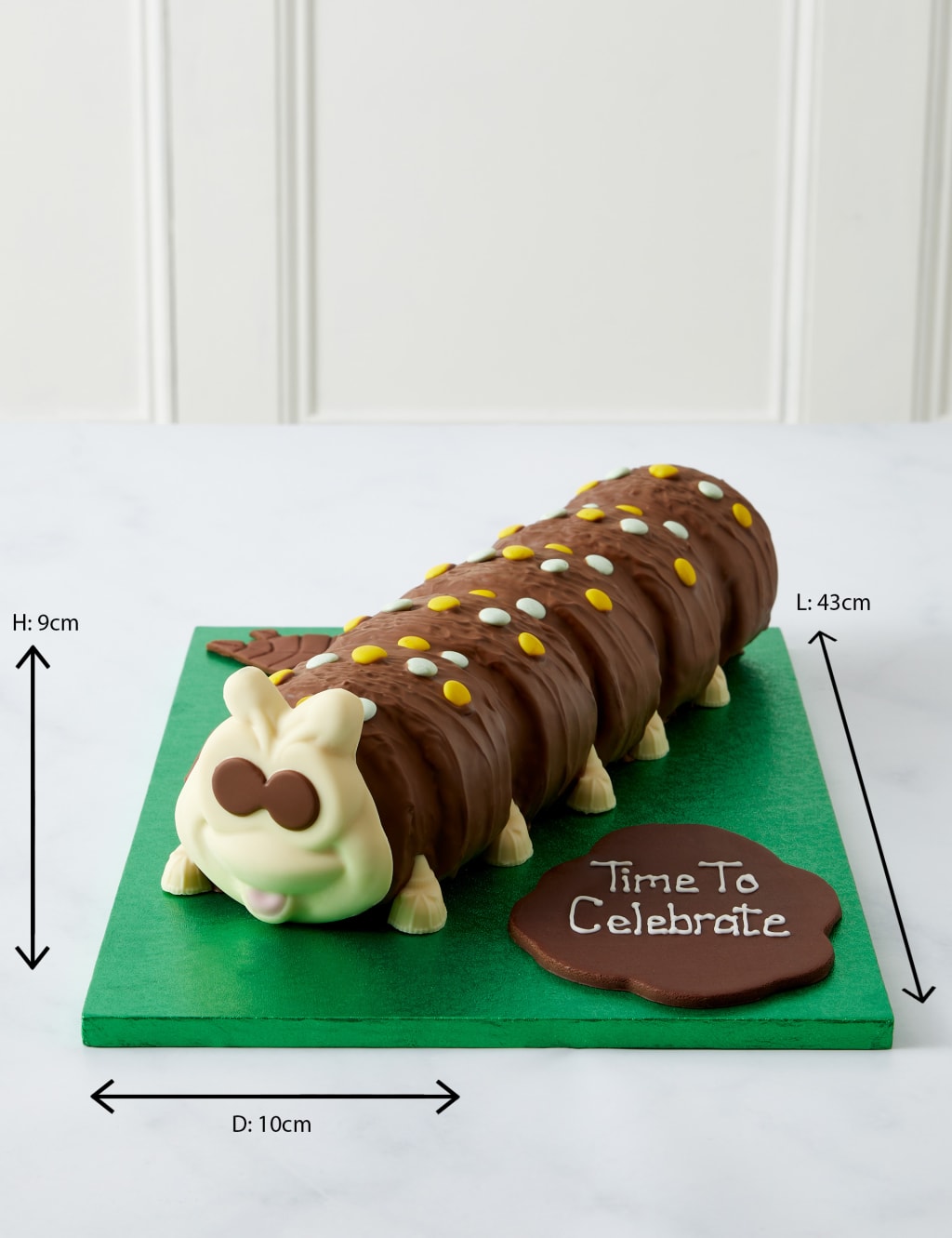 Personalised Giant Colin the Caterpillar™ Cake (Serves 40) | Colin the ...
