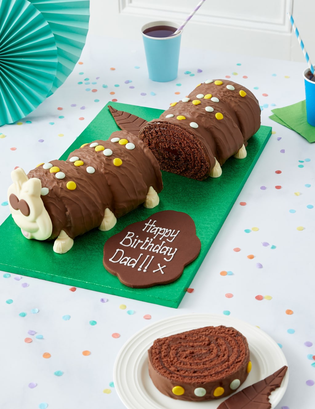 Personalised Giant Colin the Caterpillar™ Cake (Serves 40) | Colin the ...