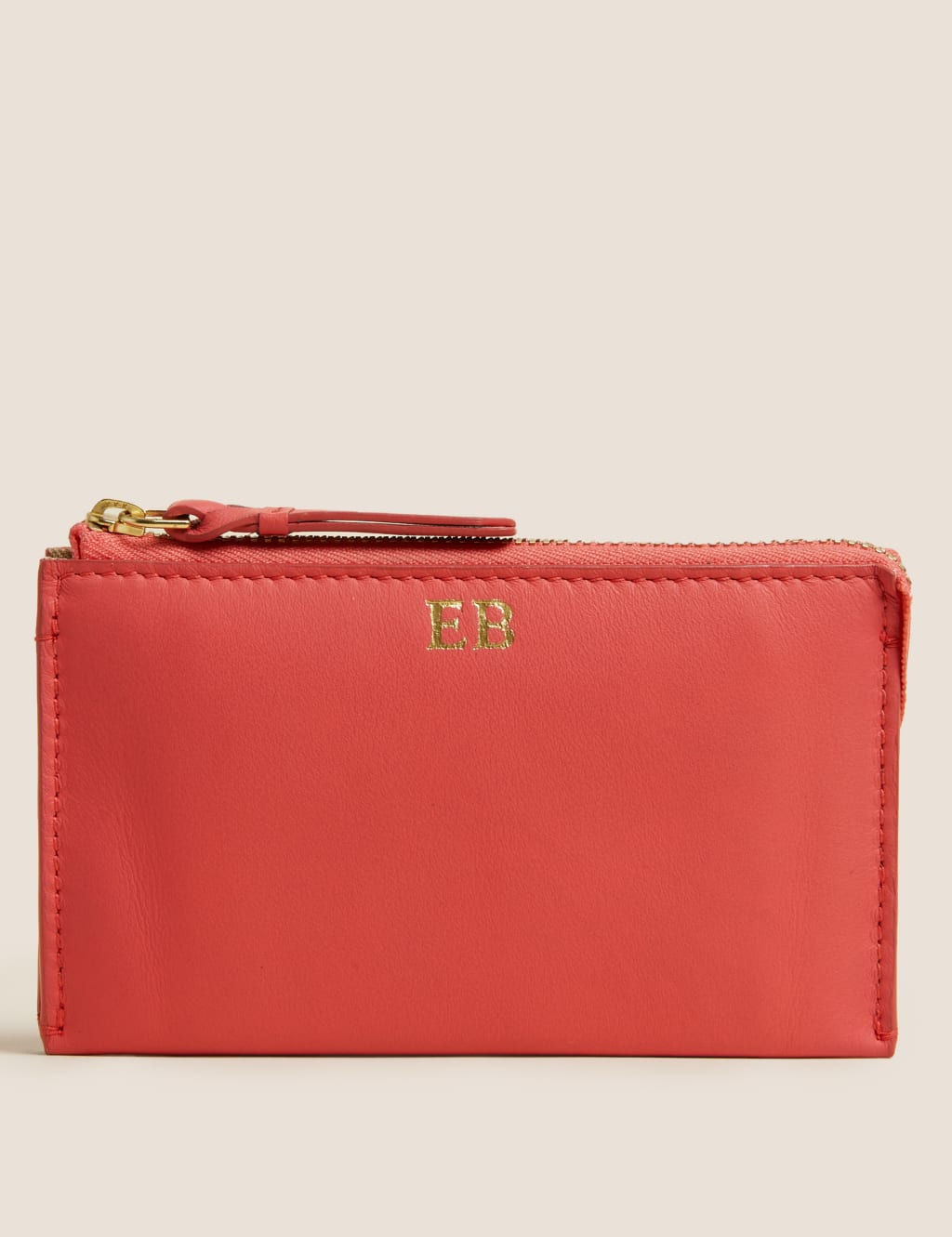 Personalised Leather Pouch Purse | M&S Collection | M&S