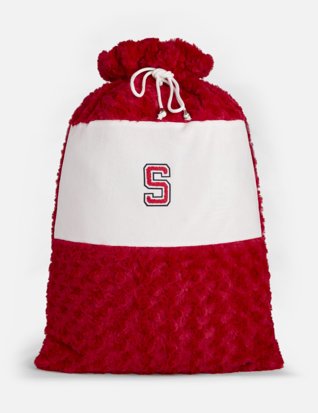 Personalised Letter Red Plush Santa Sack by Alphabet | Alphabet | M&S