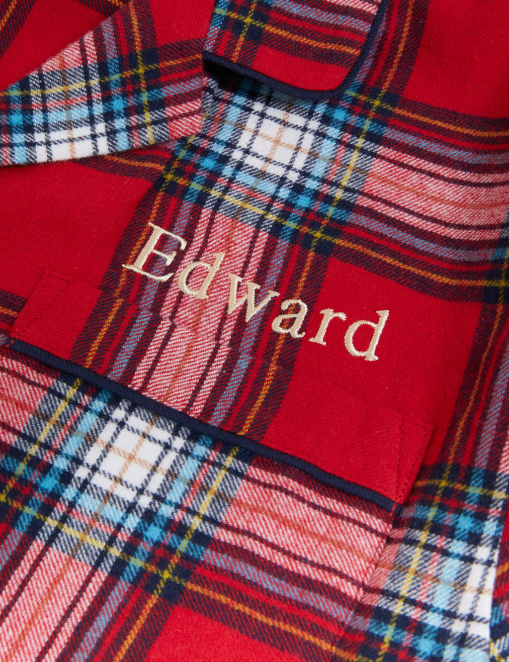 Personalised Men's Family Checked Pyjamas | M&S Collection | M&S