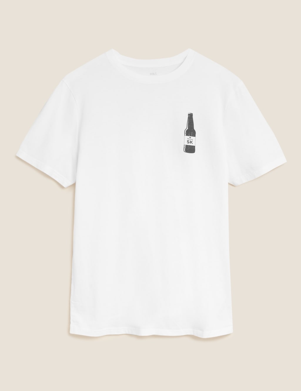 Personalised Organic Cotton Beer T-Shirt | M&S Collection | M&S