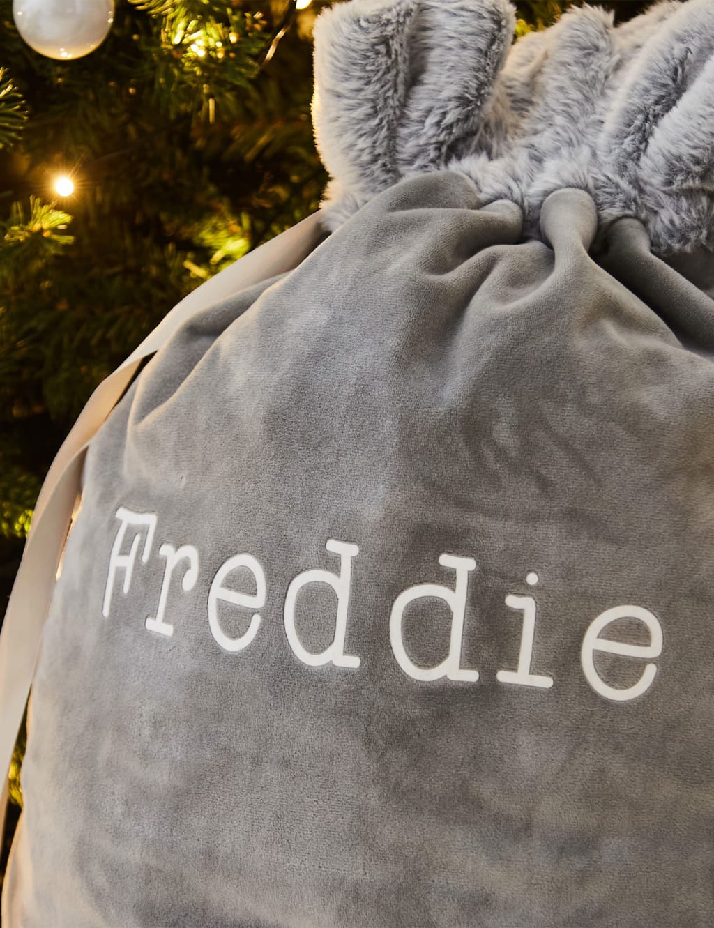 Personalised Penguin Velvet Sack | My 1st Years | M&S