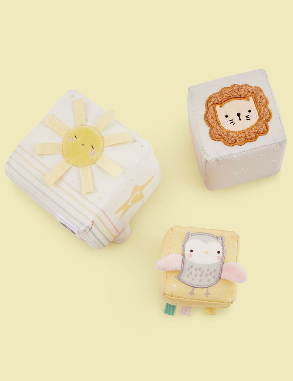 Personalised Plush Animal Stacking Cubes | My 1st Years | M&S