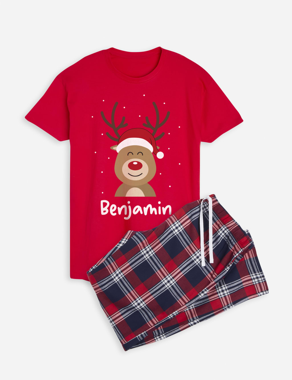 Personalised Reindeer Boys Pyjamas (5-12 Yrs) | Dollymix | M&S