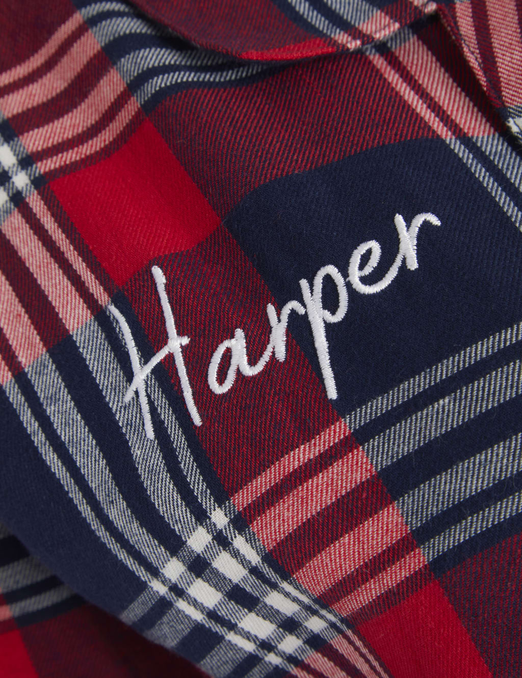 Personalised Tartan Ladies Pyjama Set | Dollymix | M&S