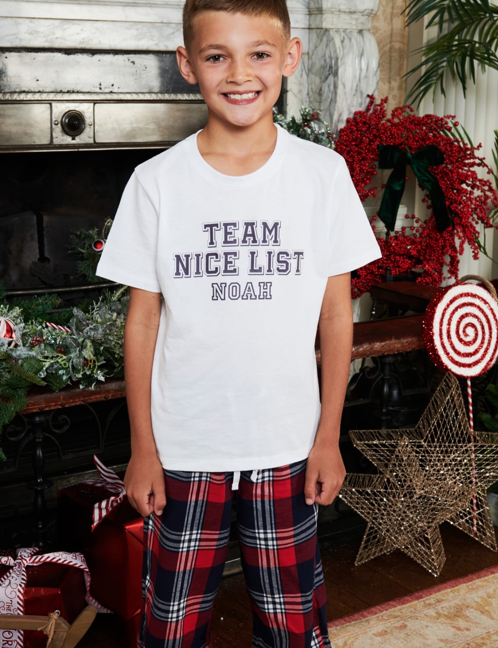 Personalised Team Kids Pyjamas (5-12 Yrs) | Dollymix | M&S