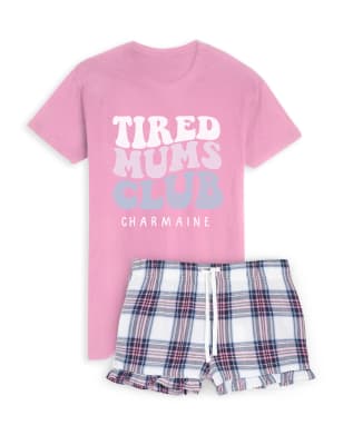 Personalised Tired Mums Club Pyjamas | Dollymix | M&S