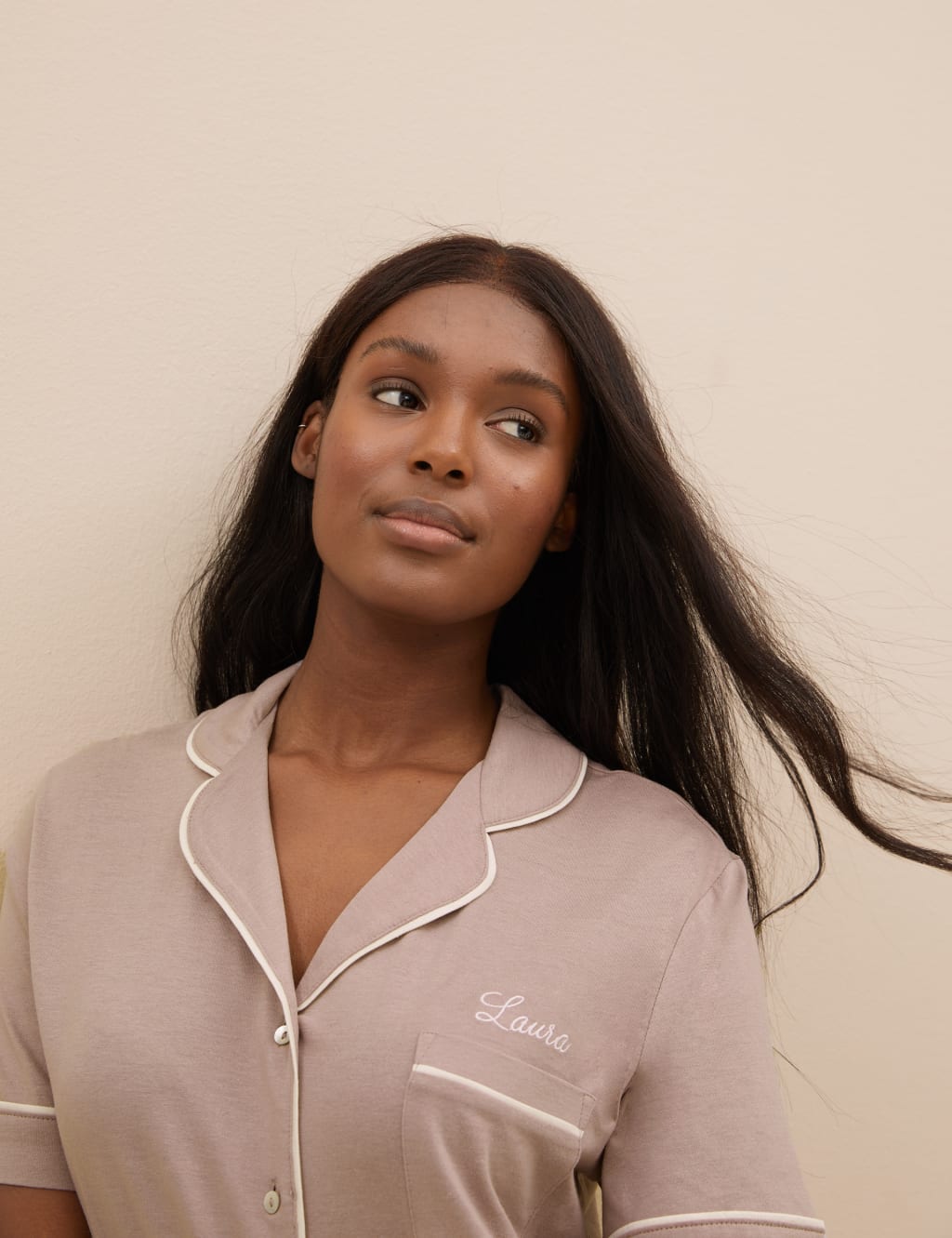 Personalised Women's Cotton Modal Pyjamas | M&S Collection | M&S