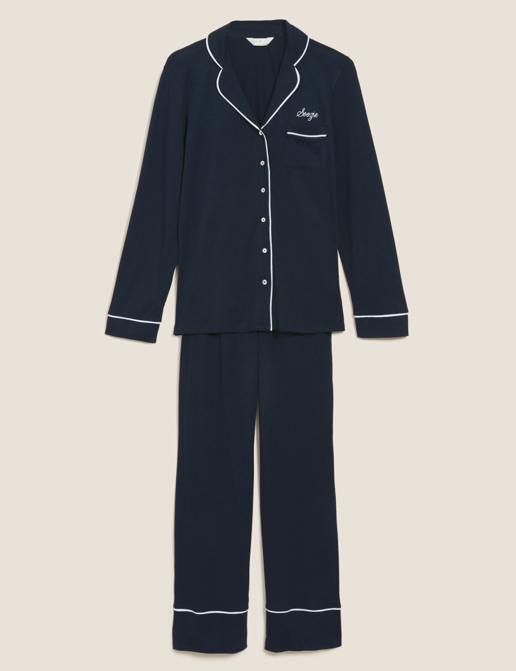 Personalised Women's Cotton Modal Pyjamas | M&S Collection | M&S