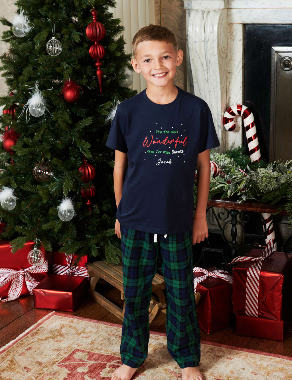 Personalised Wonderful Boys Pyjamas (5-12 Yrs) | Dollymix | M&S