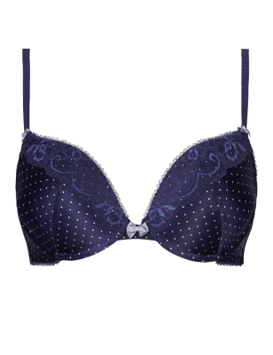 Pin Spotted Push-Up & Plunge A-DD Bra | Limited Collection | M&S