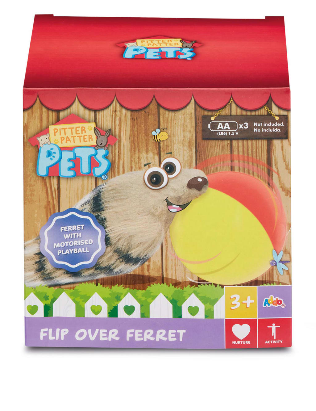 Pitter Patter Pets Flip Over Ferret Electronic Pet (3+ Yrs) | Pitter ...