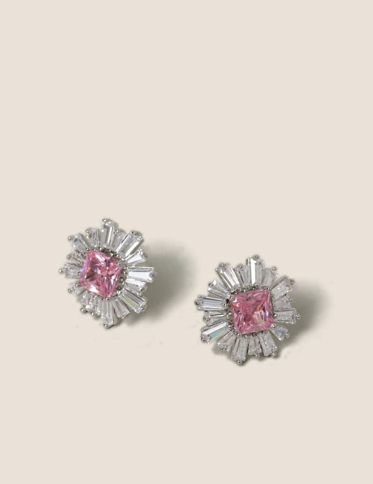 Platinum pink Star Earrings | M&S Collection | M&S