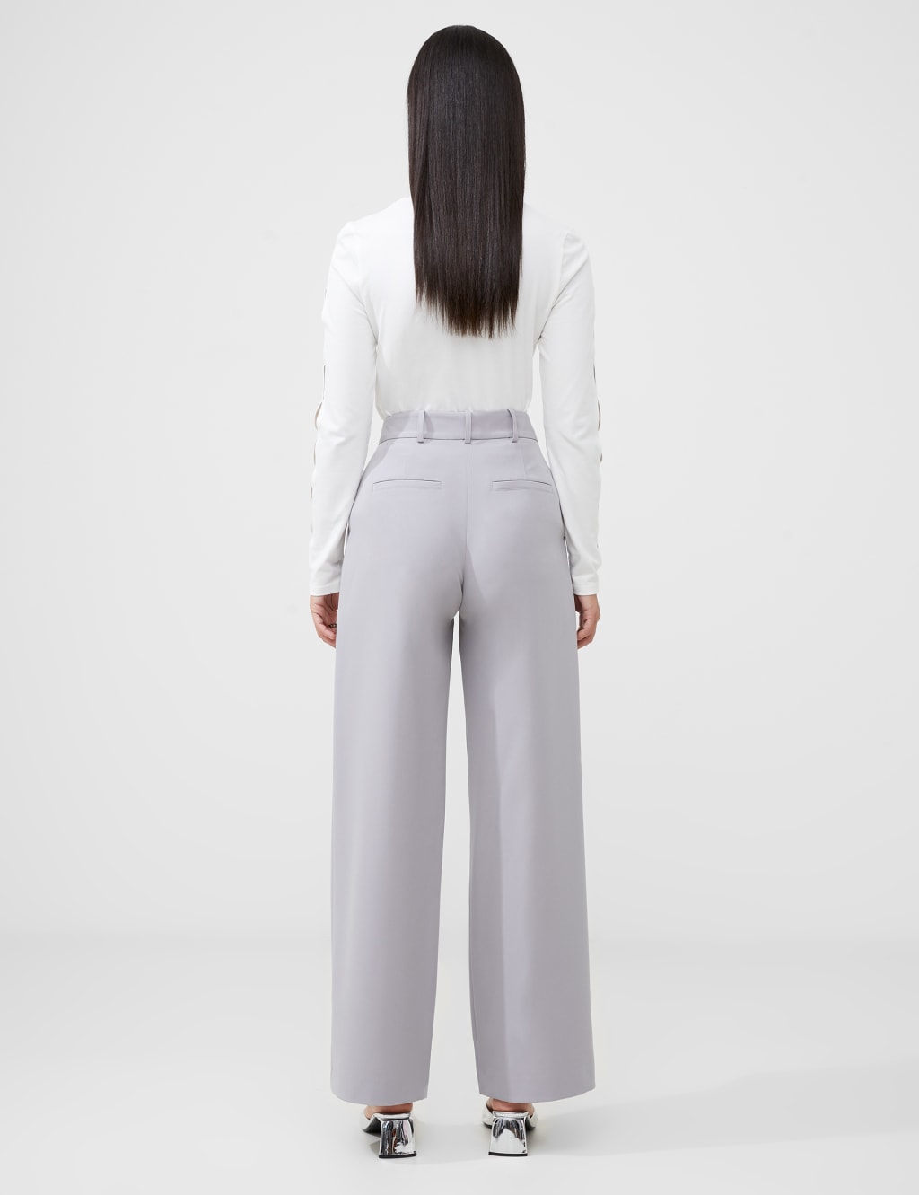 Pleat Front Straight Leg Trousers | French Connection | M&S