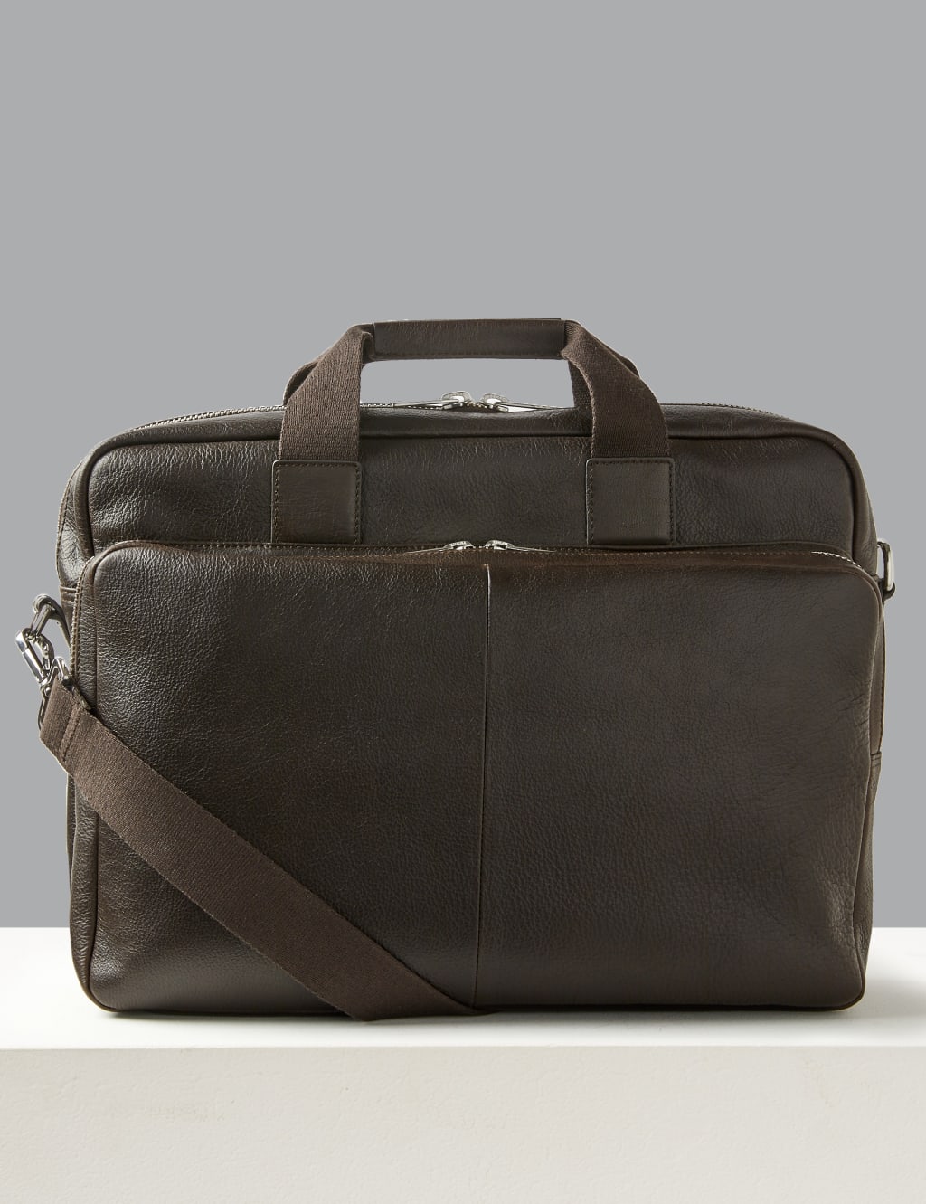 Premium Leather Briefcase | Autograph | M&S