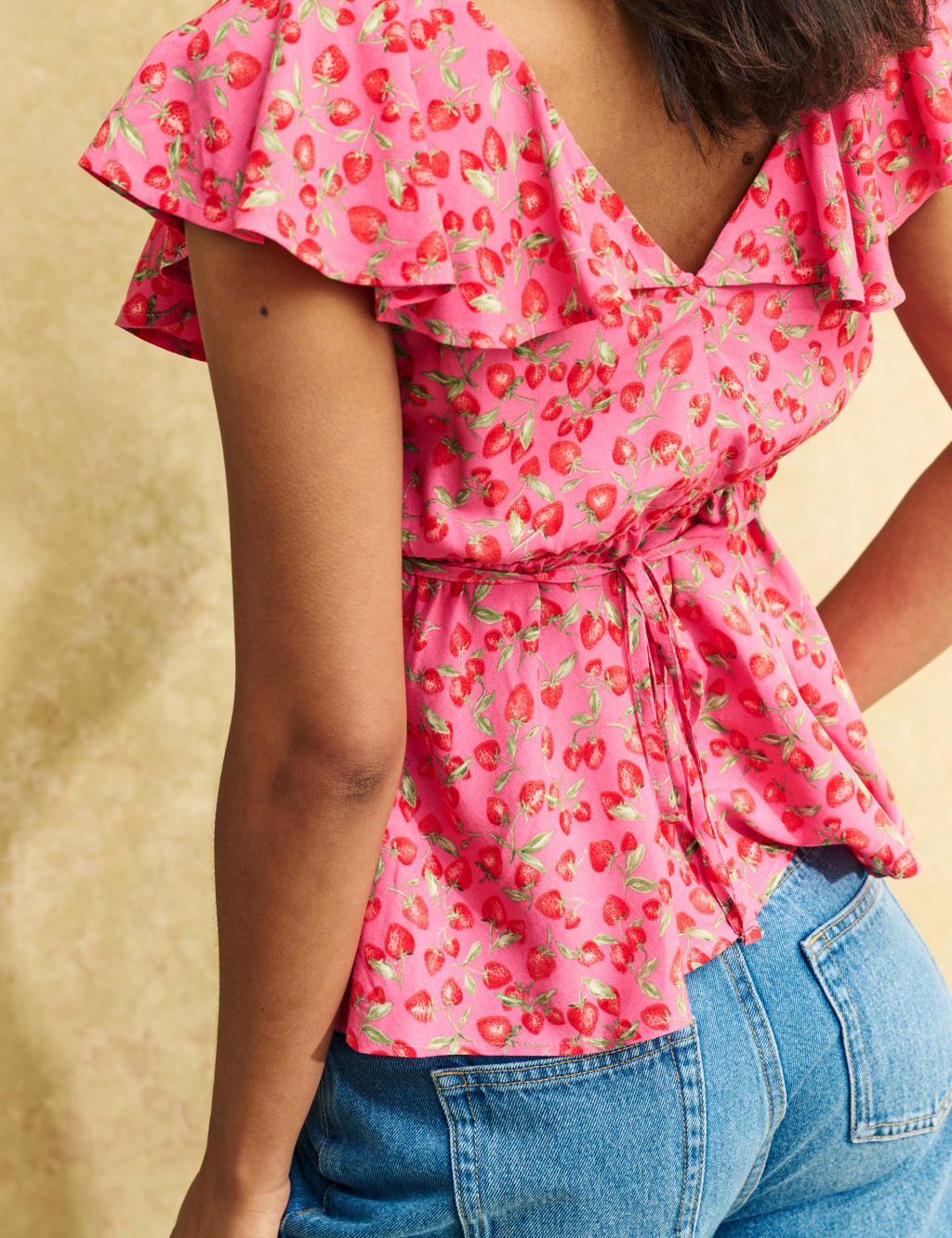 Printed Frill Detail Peplum Top | Nobody's Child | M&S