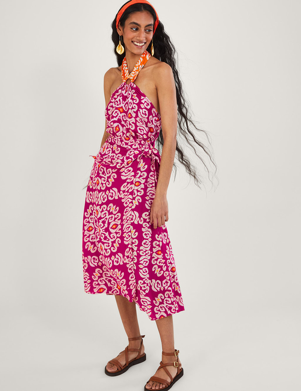 Printed Halter Neck Cami Top | Monsoon | M&S